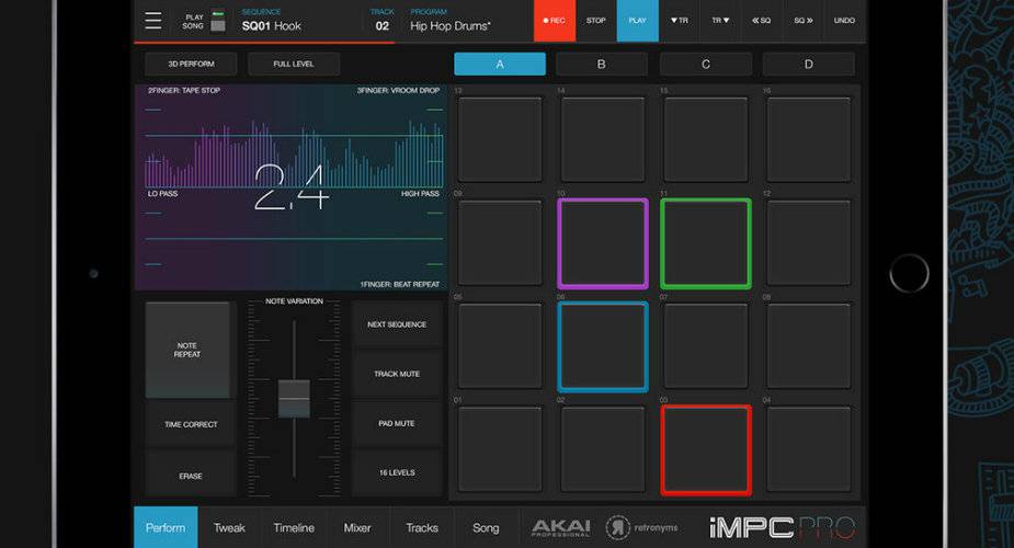 iMPC Pro 2 - nowa aplikacja muzyczna od Akai Professional - MyApple.pl